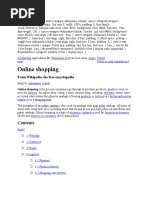 1 Introduction About Online Shopping | PDF | Online Shopping | Retail