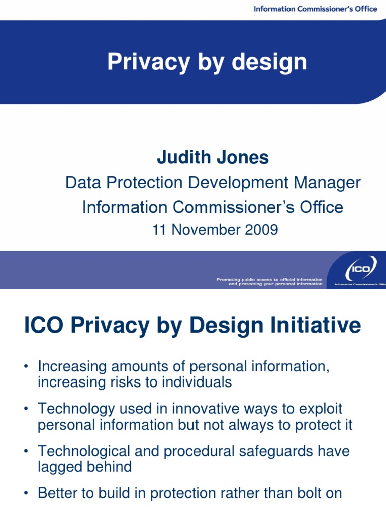 Privacy by Design UK ICO | PDF | Privacy | Biometrics