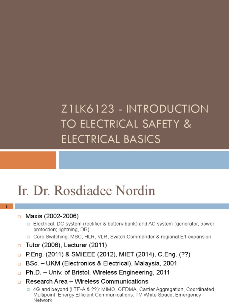 Introduction To Electrical Safety | PDF | Electric Shock | Electric Current