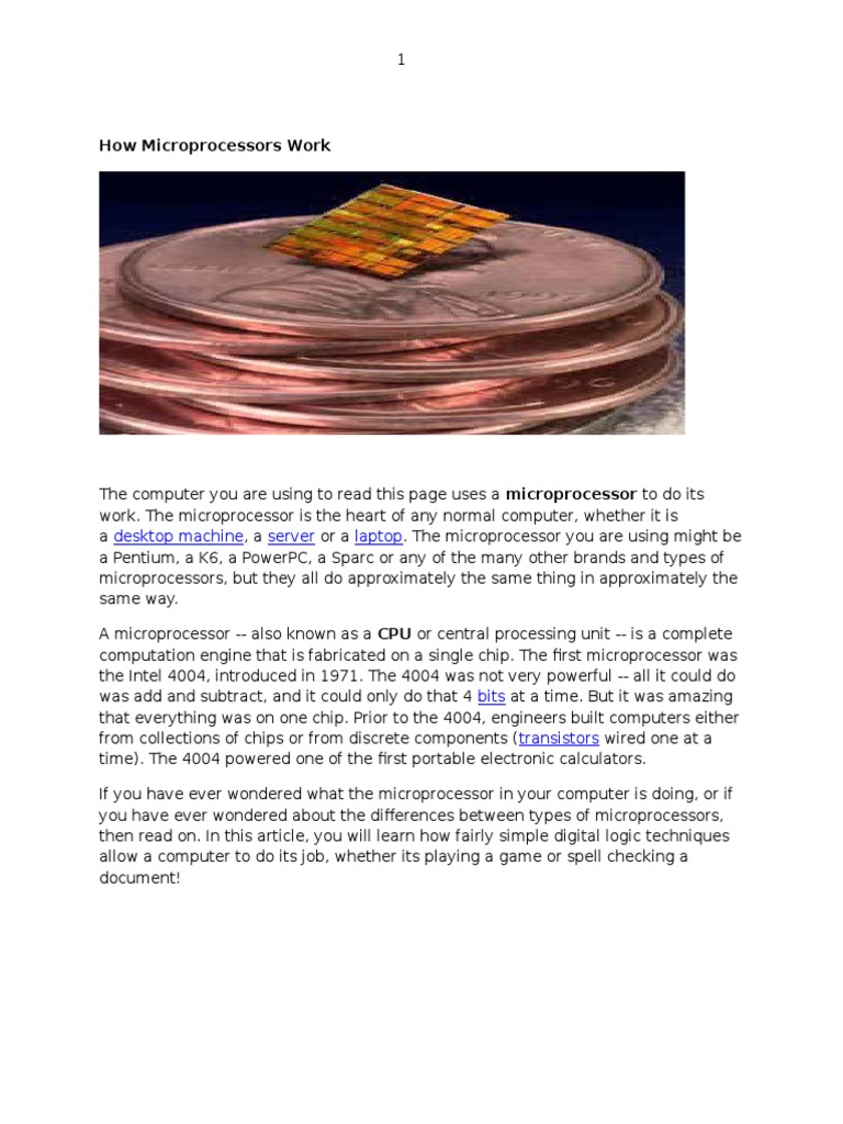 How Microprocessors Work 23 | PDF | Central Processing Unit | Random Access Memory