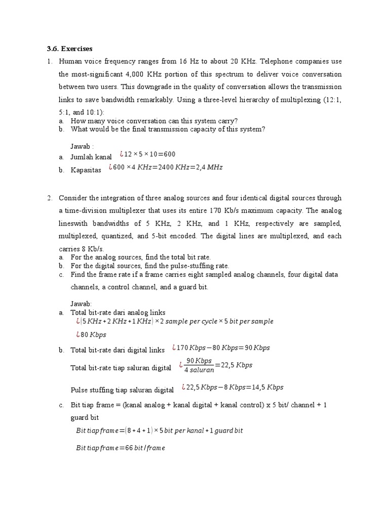 Komdat 3 | PDF | Bit Rate | Multiplexing