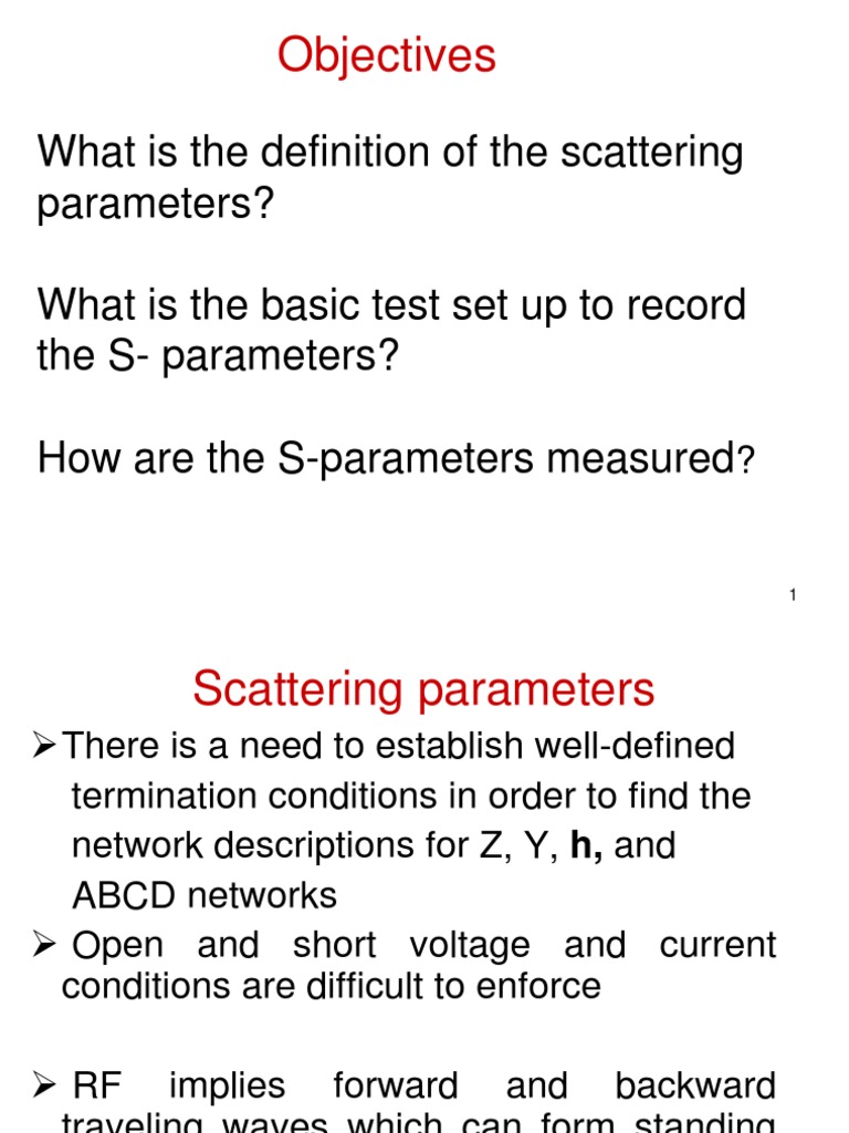 S Parameter | Download Free PDF | Electrical Engineering | Electricity