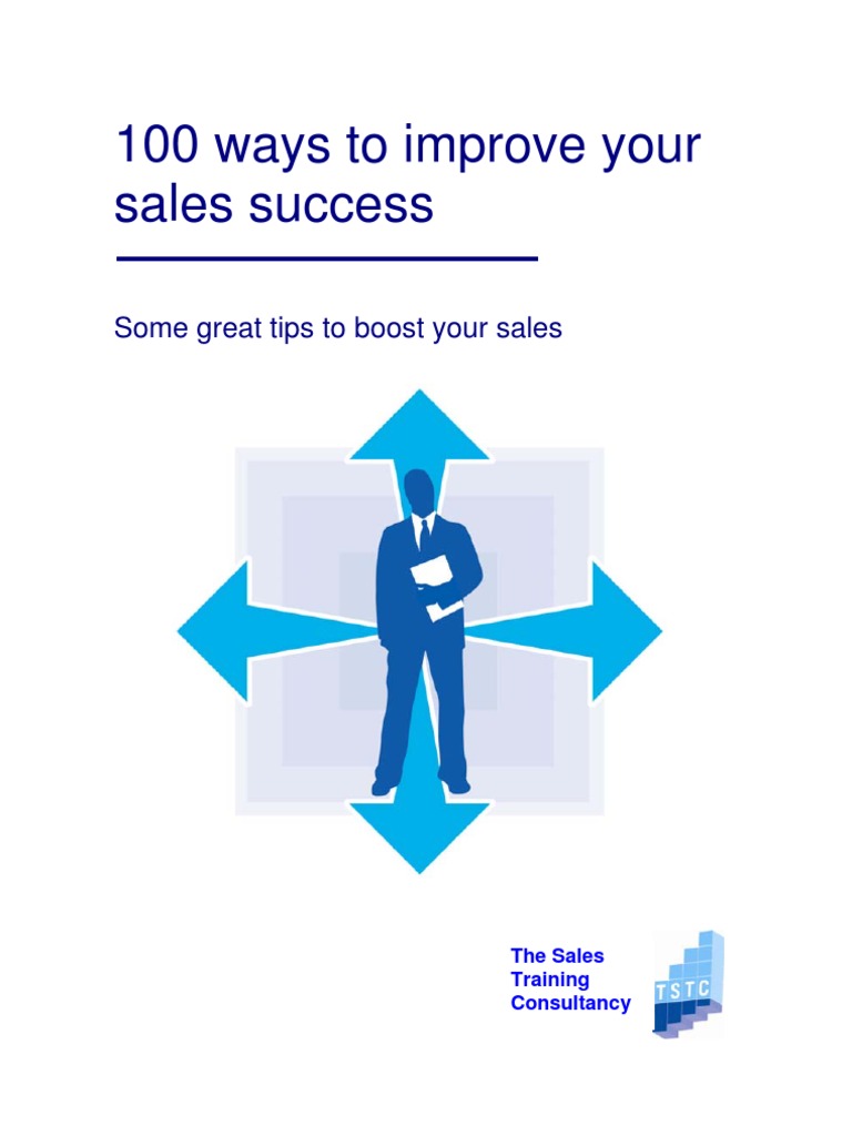 100 Ways To Improve Your Sales Success | PDF | Sales | Negotiation