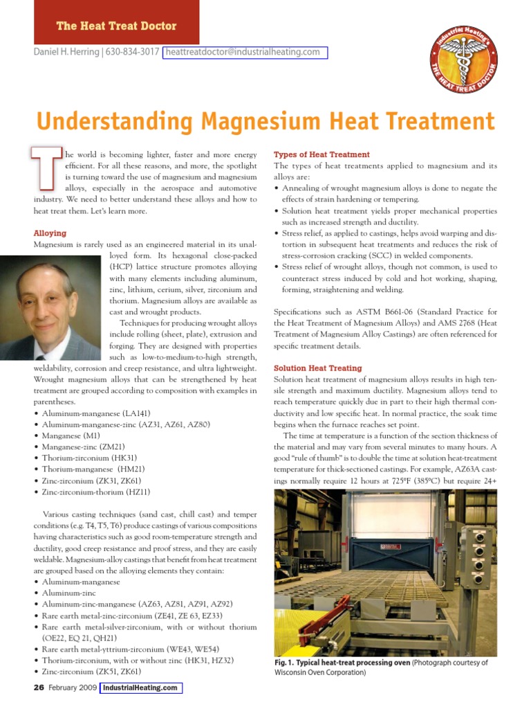 Understanding Magnesium Heat Treatment | Download Free PDF | Heat ...