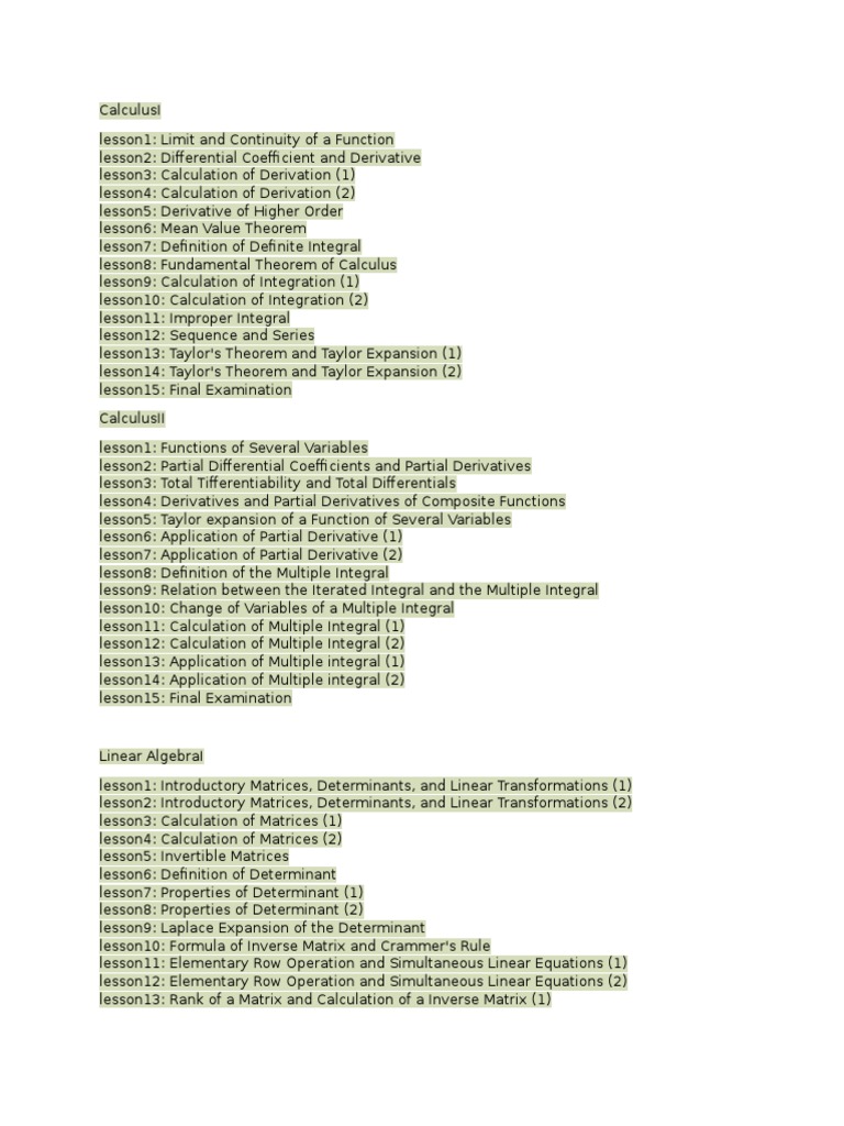 Calculus Materi Tutorial | PDF