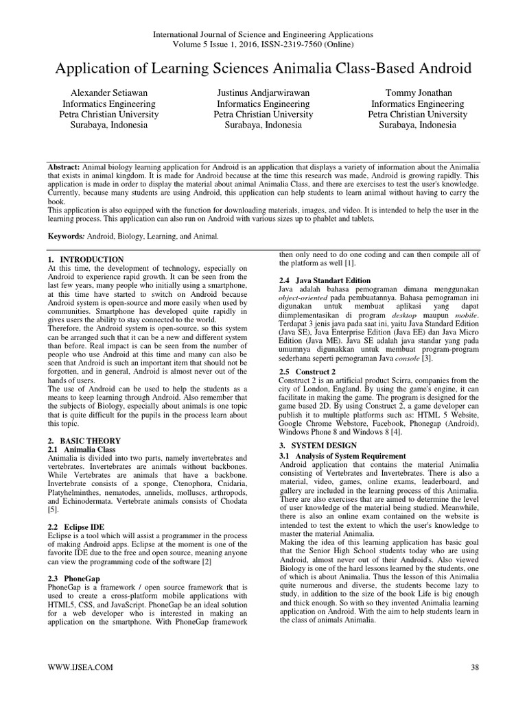 Android Animalia Learning App | PDF | Cross Platform | Java (Programming Language)