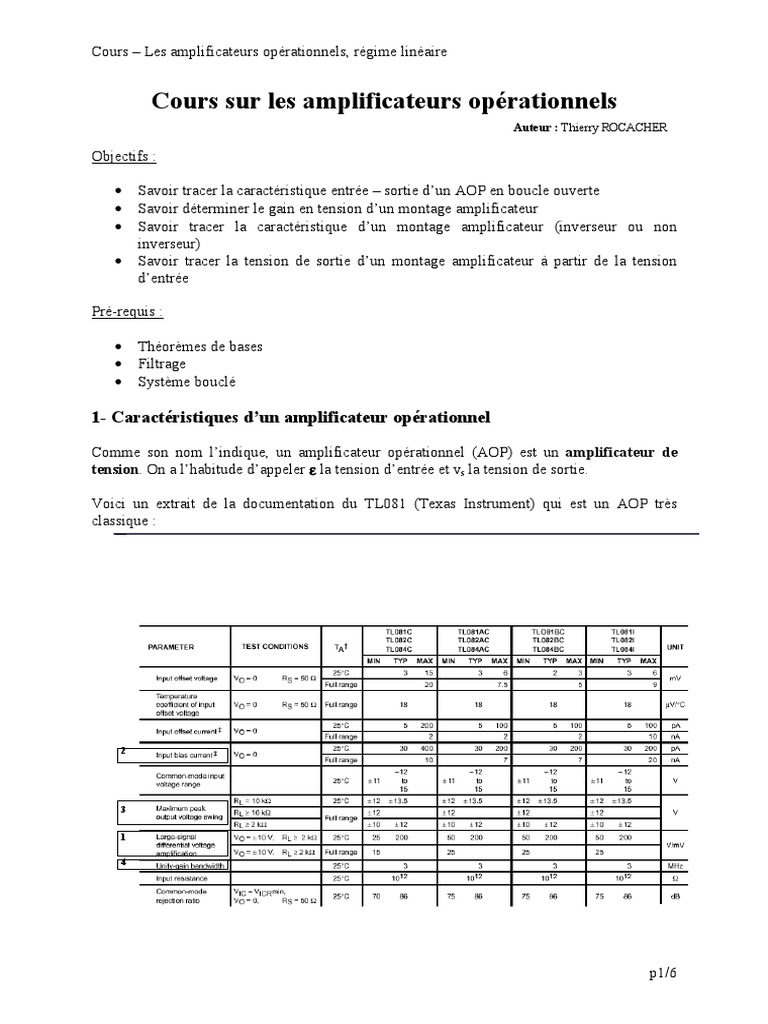 cours_sur_les_amplificateurs_operationnels.pdf | Amplificateur ...