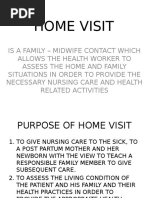 Home-Visit Checklist | PDF | Nursing | Health Care