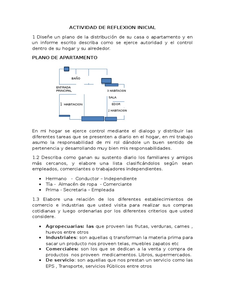 Actividad de Reflexion Inicial | PDF | Contabilidad | Marketing