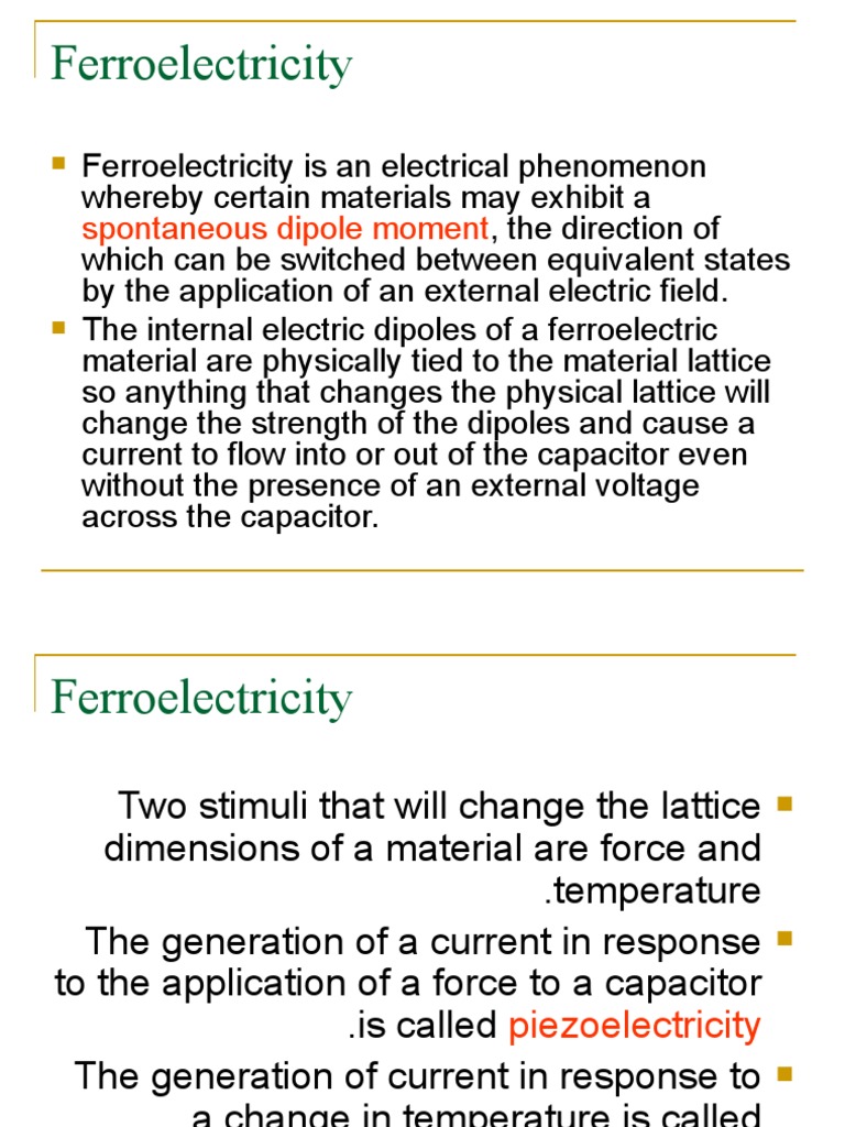 Ferroelectricity