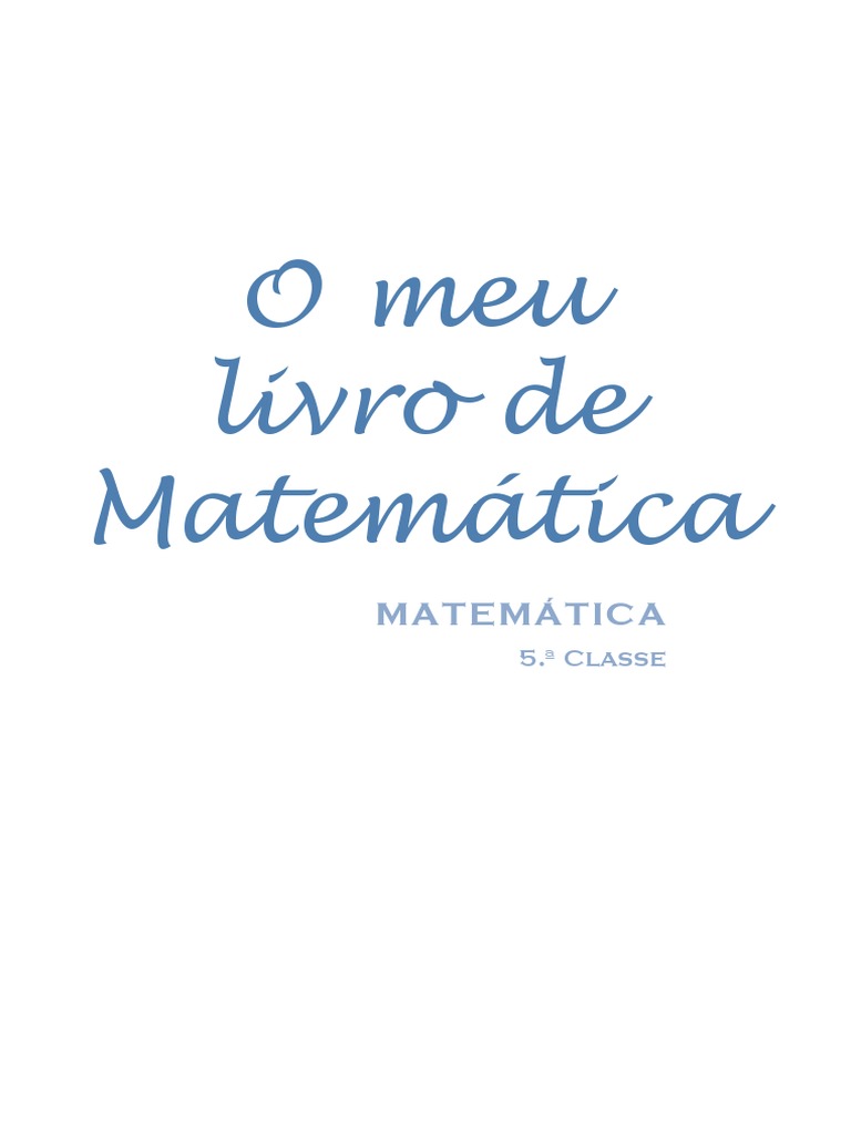 Livro de Matemática 5.ª Classe PDF | PDF | Divisão (Matemática) | Decimal