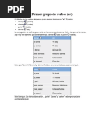 Verbos Terminados en - Ger, - Gir Castellano | PDF