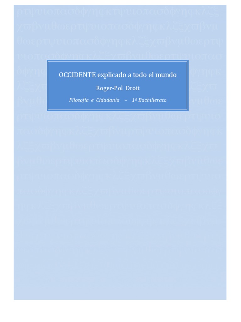 Occidente Explicado A Todo El Mundo | PDF | Mundo occidental | Viajes ...