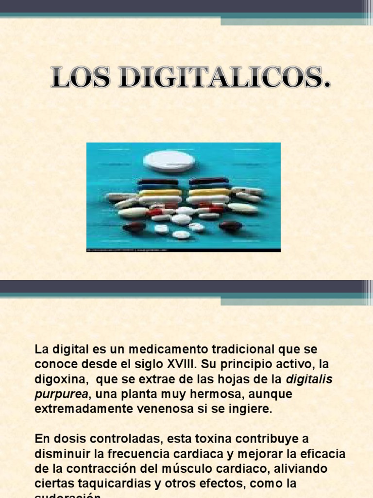 Digitalicos | PDF | Rtt | Especialidades Medicas