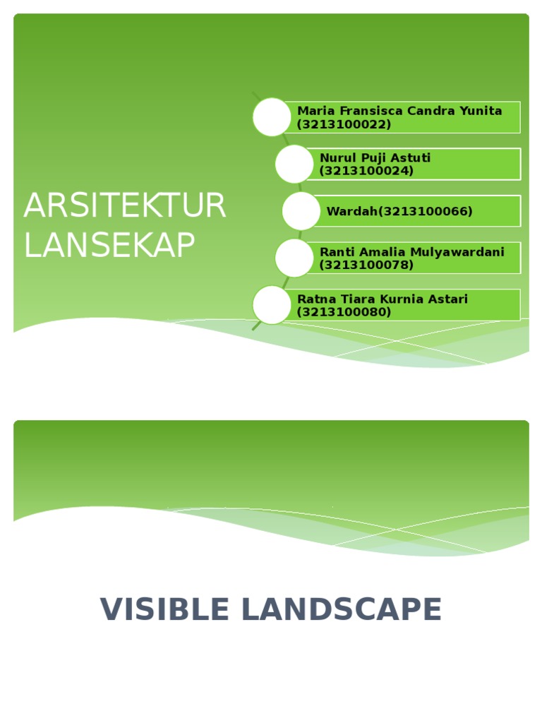 Visible Landscape & Circulation | PDF