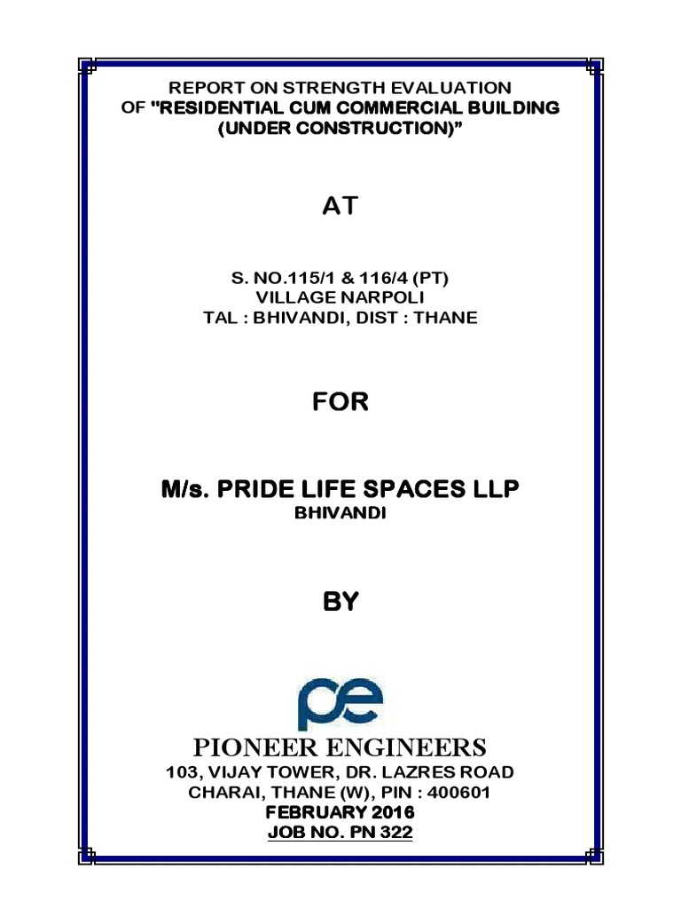 Residential Building Strength Report | PDF | Nondestructive Testing ...