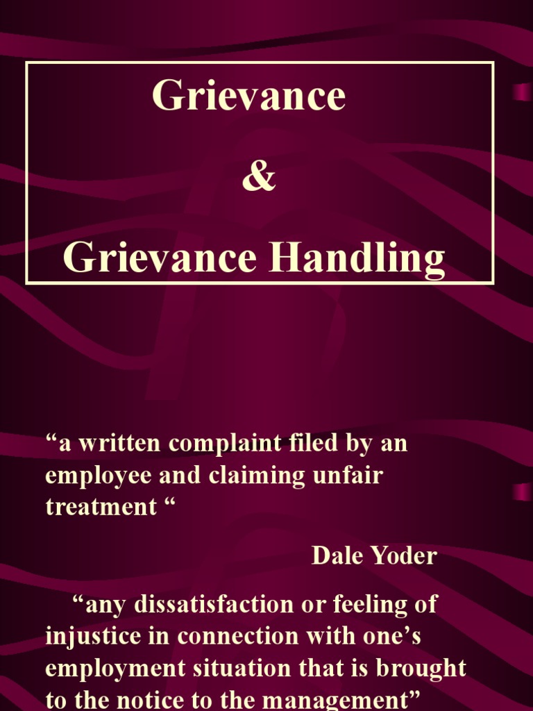 Employee Grievance Guide | PDF | Employment | Government