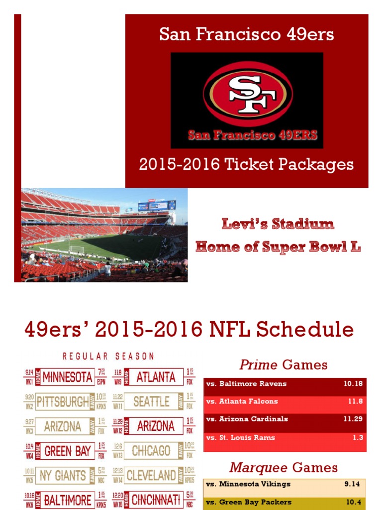 49ers Ticket Brochure | PDF