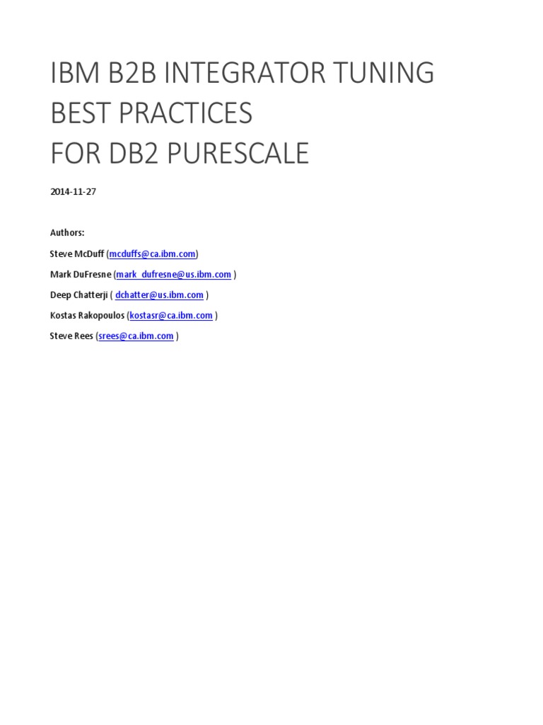 B2Bi On PureScale | PDF | Database Index | Scalability