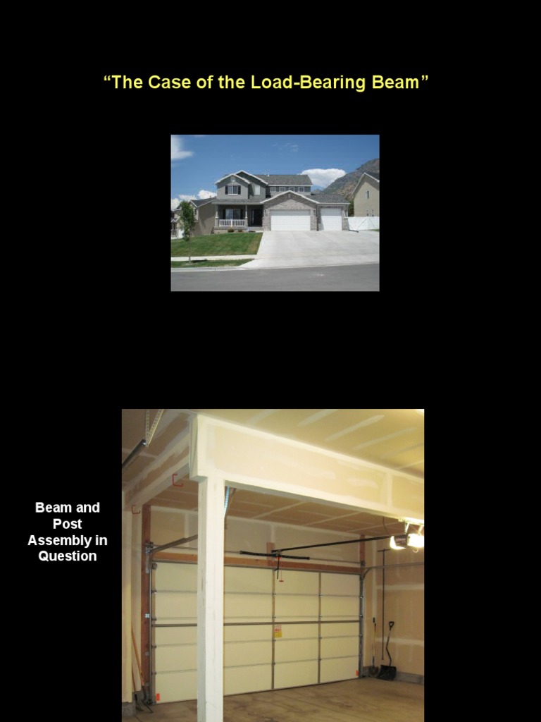 The Case of The Load-Bearing Beam | PDF | Building Engineering ...