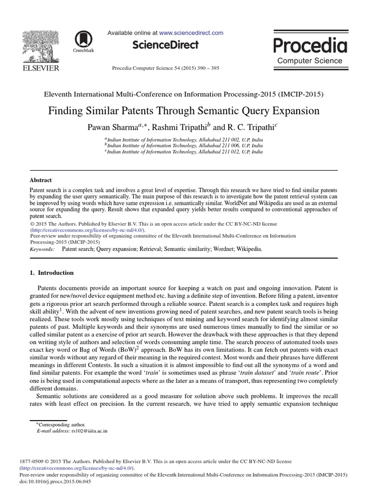 1 s2.0 S1877050915013691 Main | PDF | Information Retrieval | Search ...