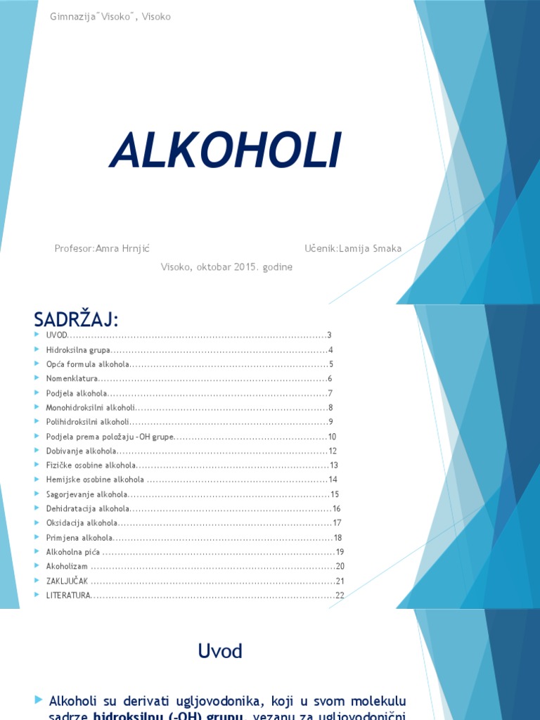 Alkoholi | PDF