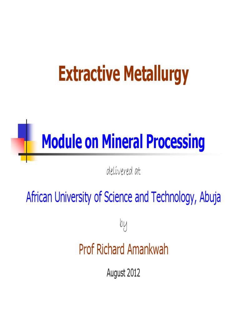 Extractive Metallurgy | PDF | Electrolyte | Metallurgy