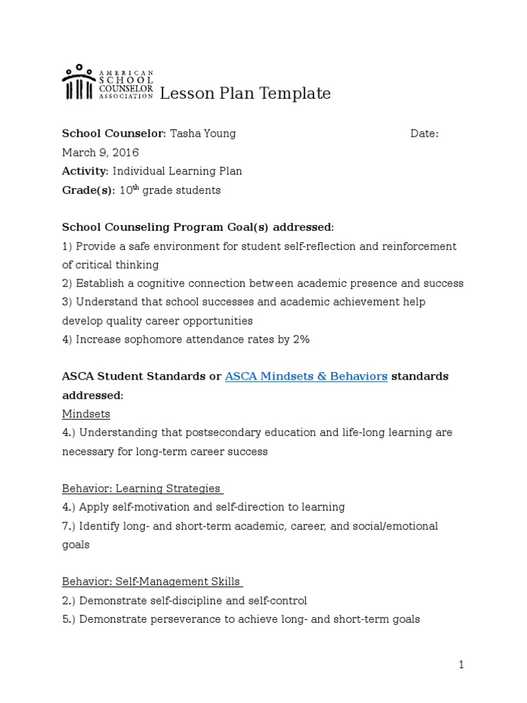10th Grade Learning Plan Guide | PDF | Applied Psychology | Learning