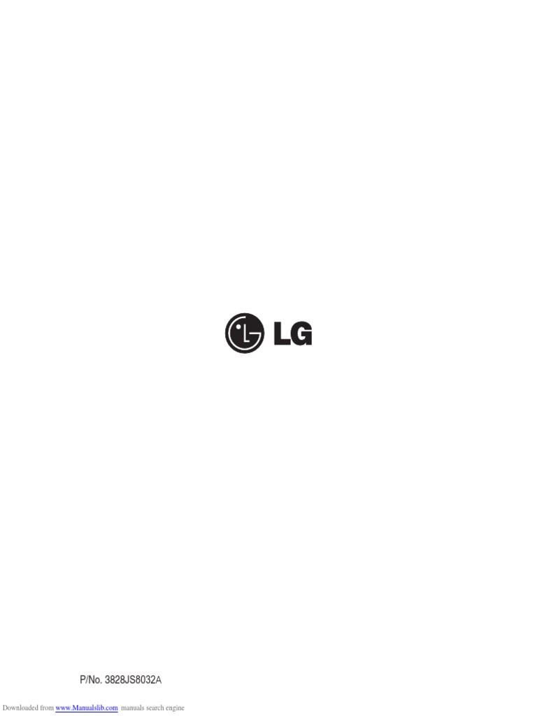 LG GR-389SQF User's Guide | PDF | Refrigerator | Manufactured Goods