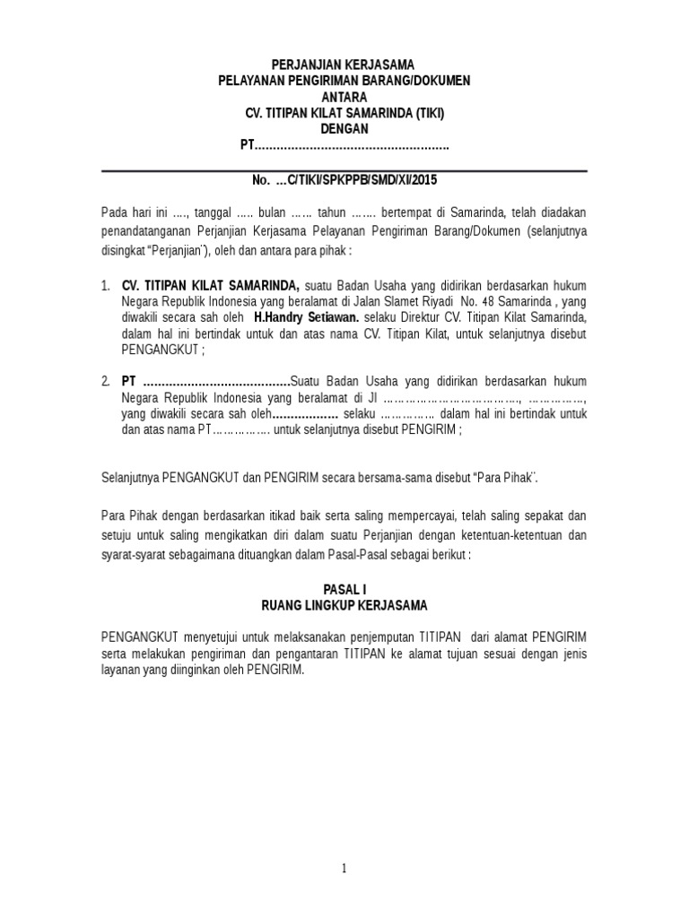 Contoh SPK | PDF | Pengelolaan Keuangan & Uang