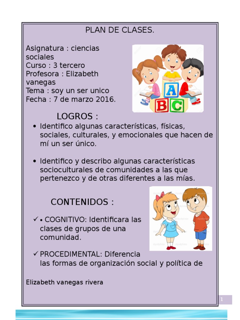 Plan de Clases | PDF
