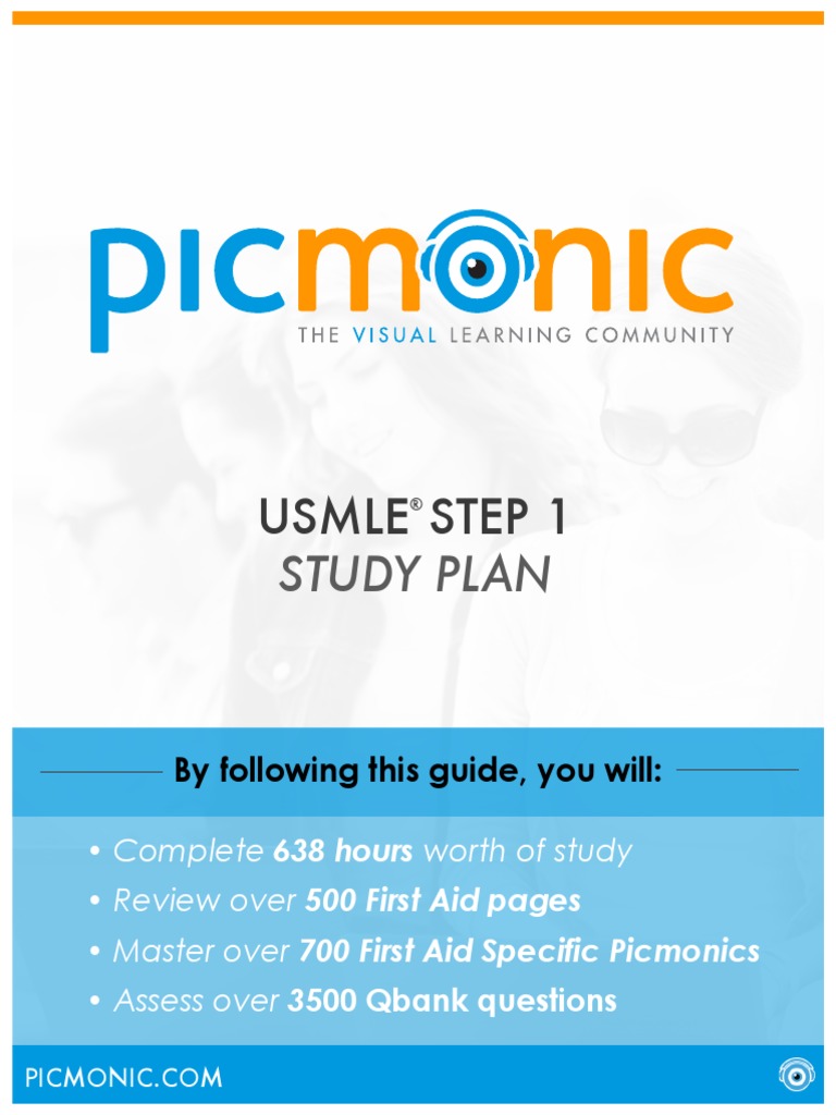 Picmonic Step 1 Study Plan | PDF | Connective Tissue | Human Musculoskeletal System
