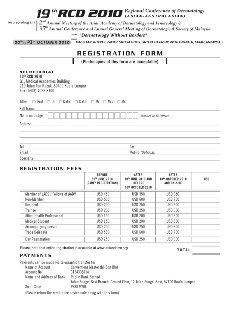 19thRCD RegForm | PDF | Service Industries | Financial Services
