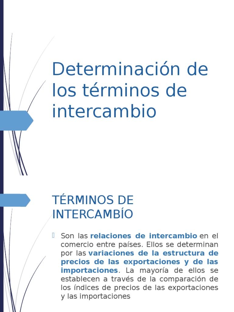 Términos de Intercambio en Comercio Internacional | PDF | Oferta ...