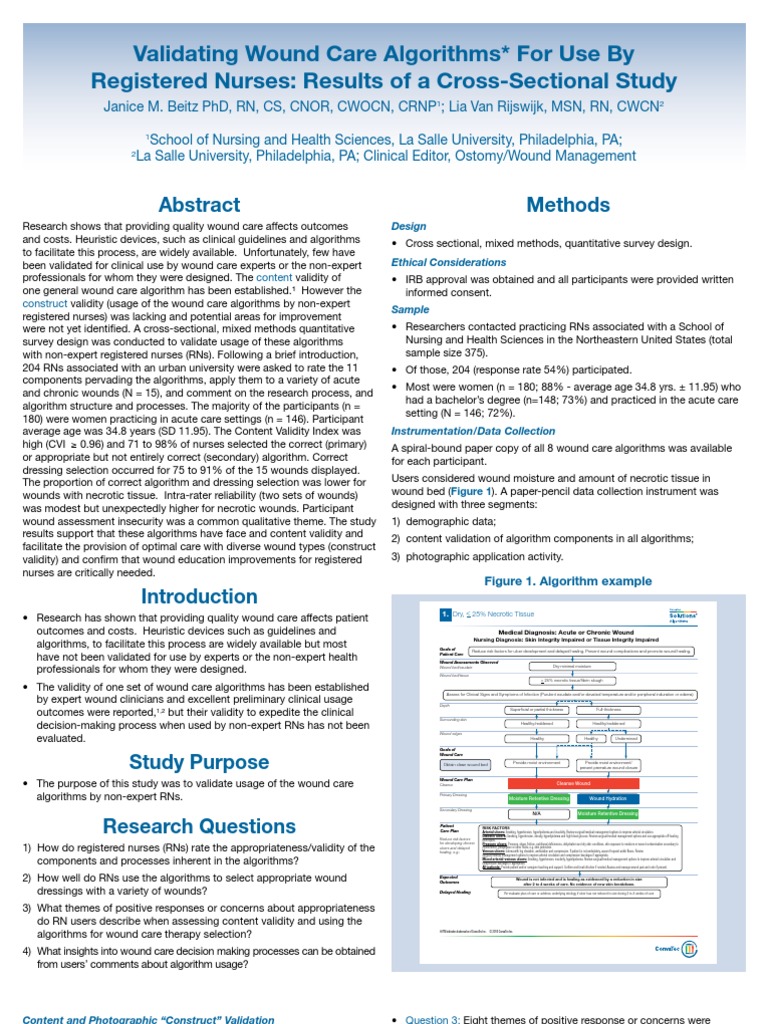 Validating Wound Care Algorithms For Use by Registered Nurses: Results ...