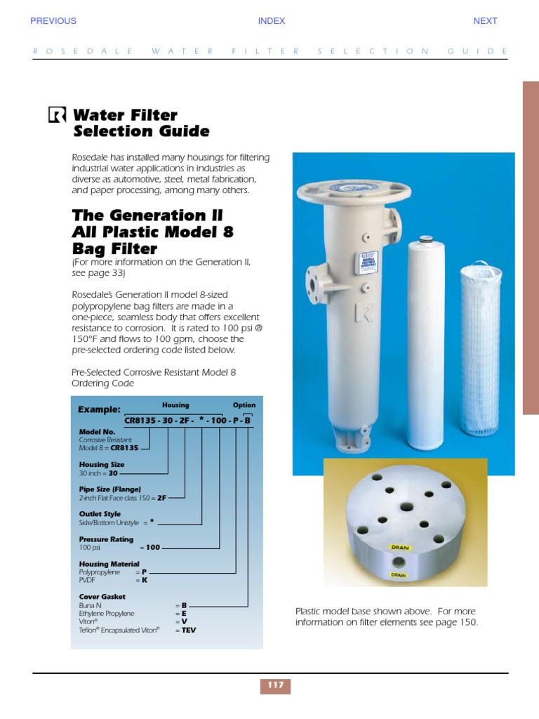 Water-Filters Selection Guide | PDF