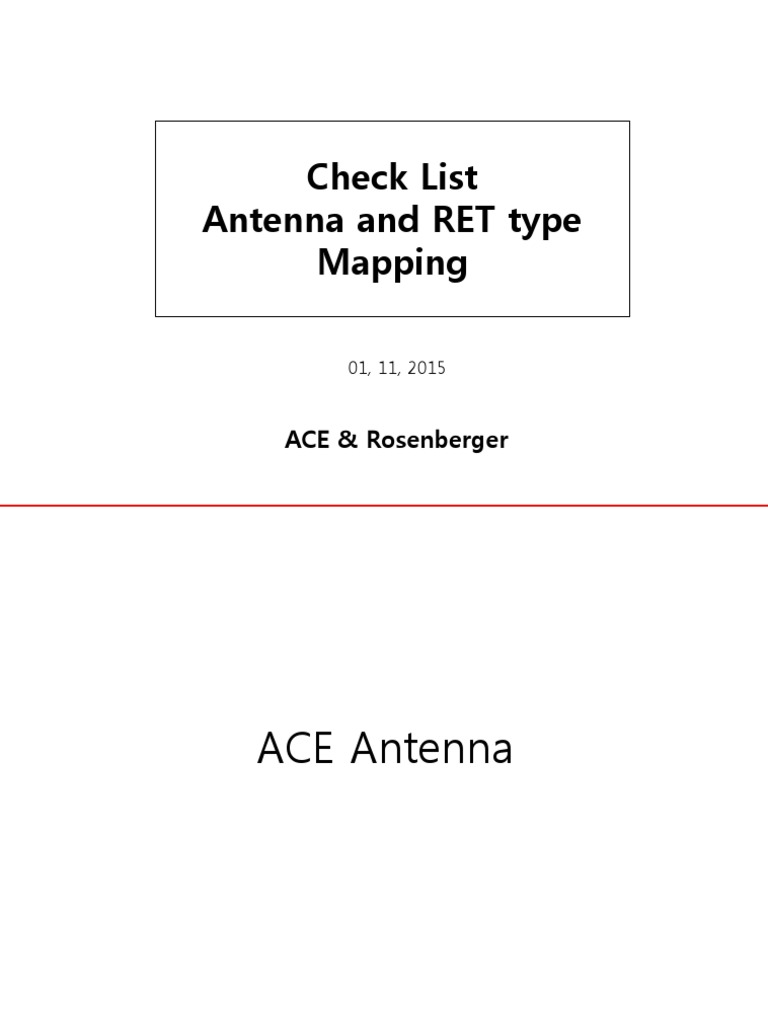 RJIL Antenna Type & RET Label Mapping | PDF | Technology & Engineering