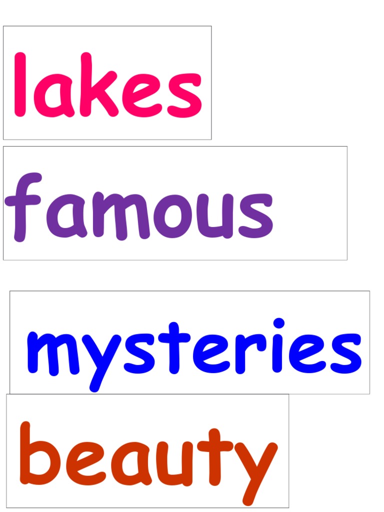 Word Cards | PDF
