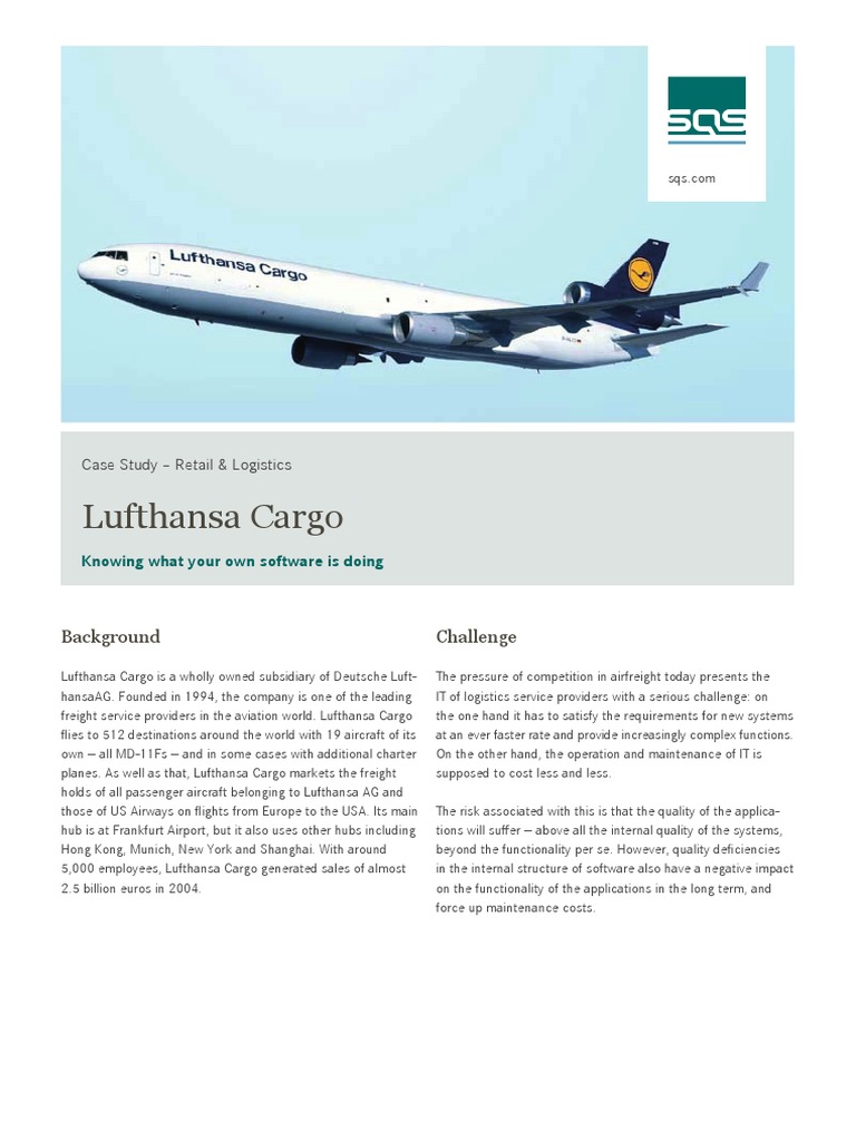 Case Lufthansa Cargo en | PDF | Business | Transport