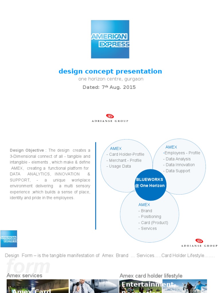 AMEX Design Concept Presentation | PDF | American Express | Data