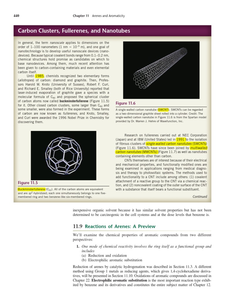 Carbon Clusters, Fullerenes, and Nanotubes | PDF | Carbon | Carbon Nanotube