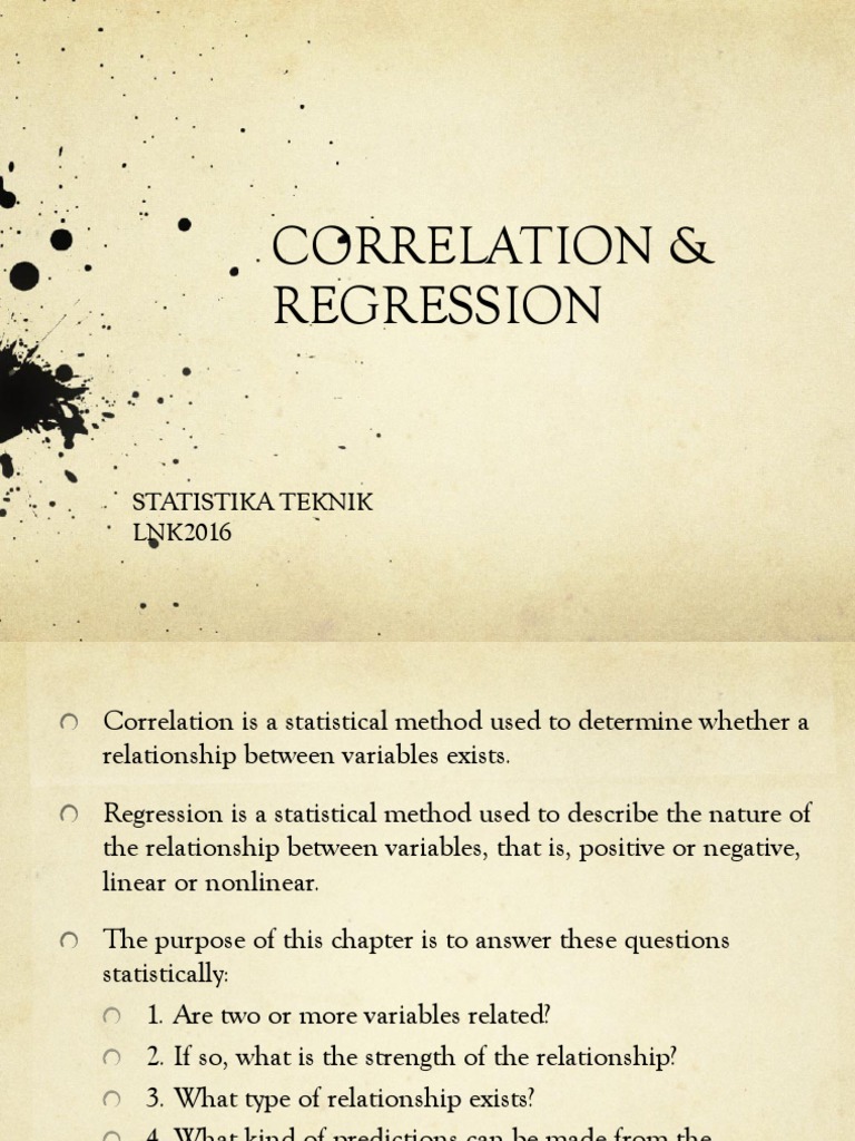 Modul 5 Correlation Regression | PDF | Correlation And Dependence ... Modul 5 Correlation Regression | PDF | Correlation And Dependence ...