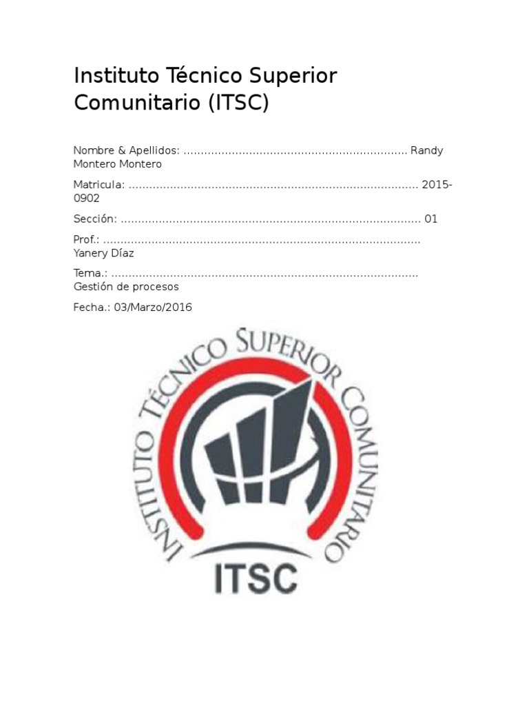 Instituto Técnico Superior Comunitario (ITSC) | Caché (Computación ...