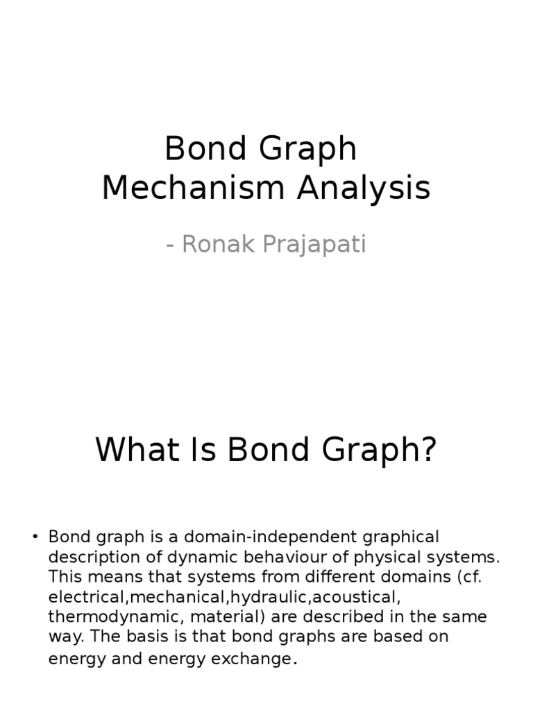 Bond Graph Mechanism Analysis: - Ronak Prajapati | PDF