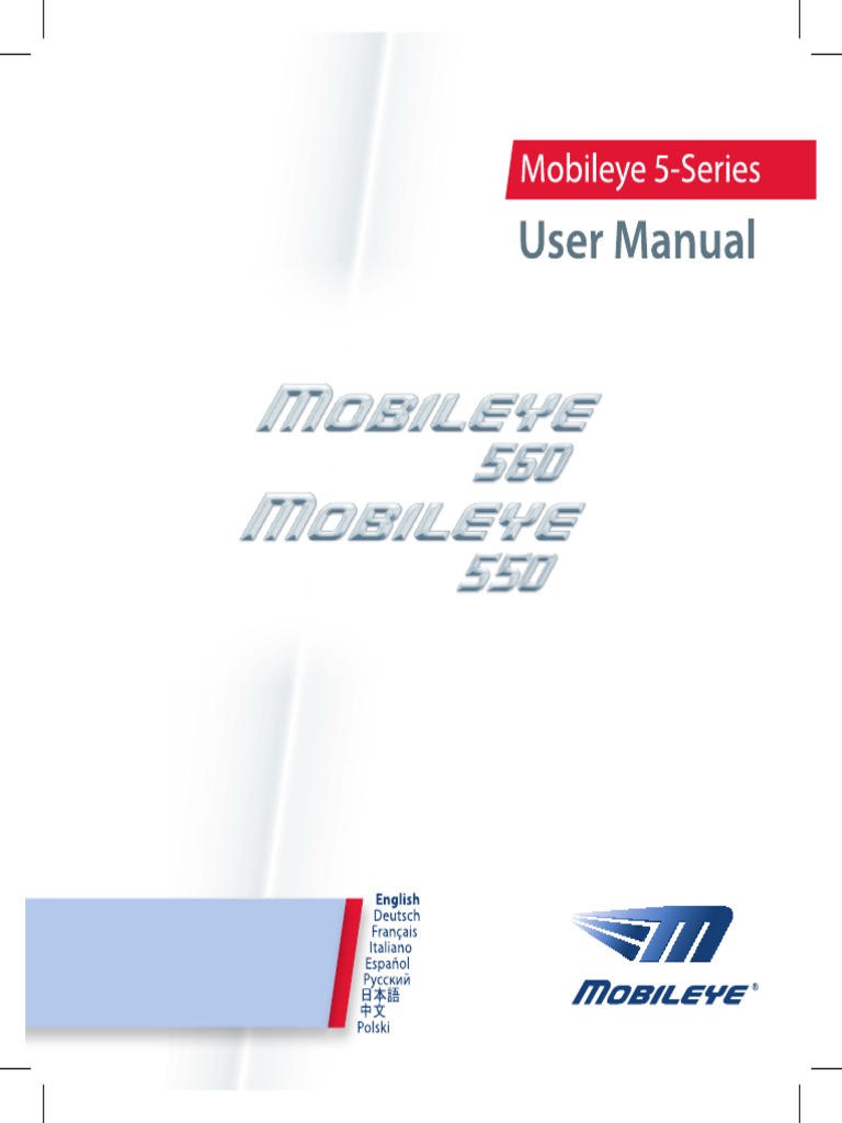Mobileye 5 - User Manual REV A04 | PDF | License | Automobiles