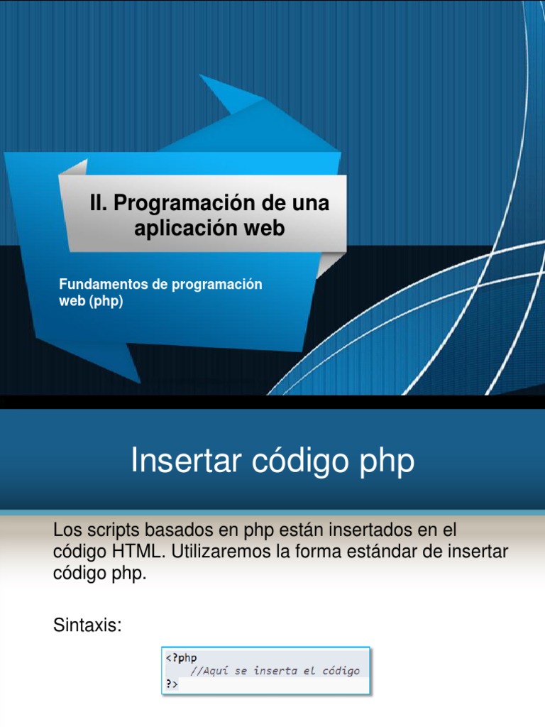 Fundamentos de PHP | PDF | Php | Tipo de datos