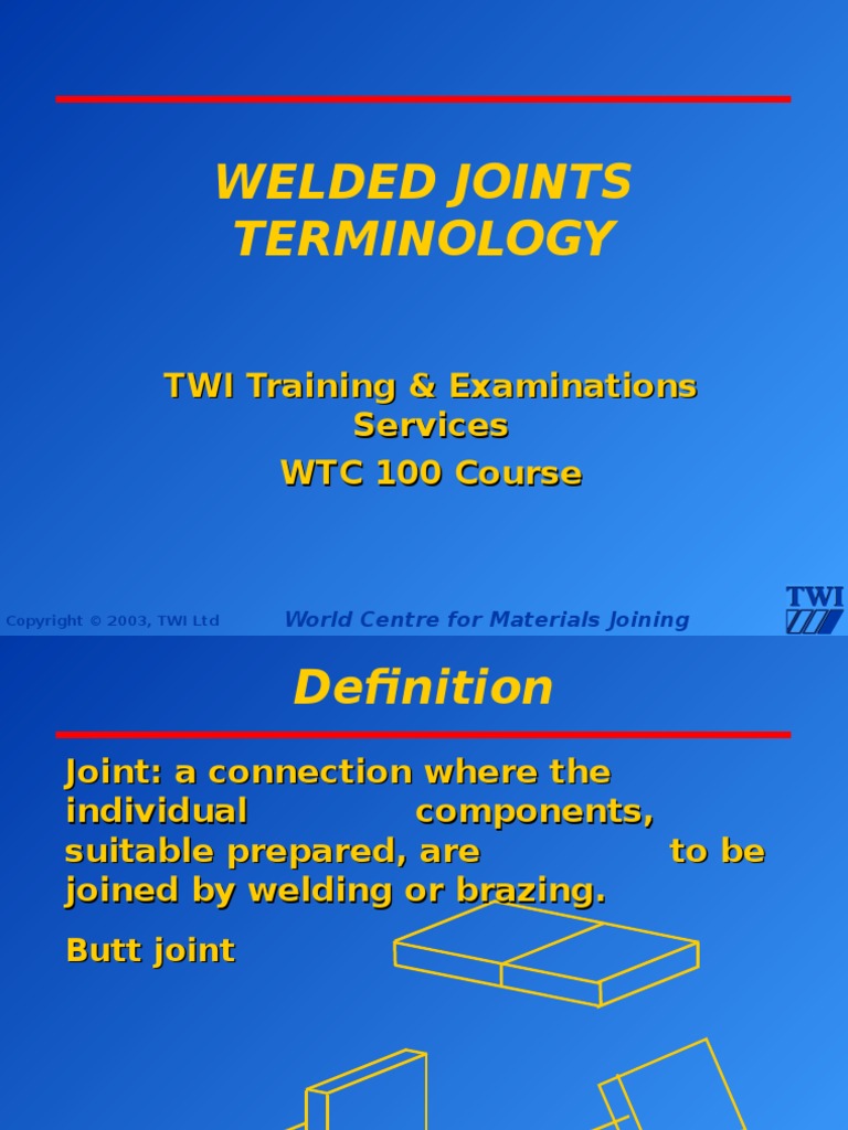 2 Welding Terminology | PDF | Welding | Construction