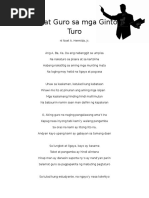 Teachers Day Tula | PDF