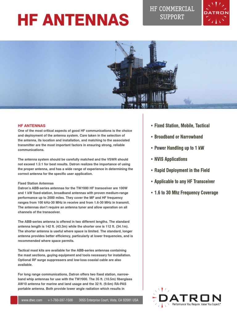 Datron antena HF | Antenna (Radio) | Coaxial Cable