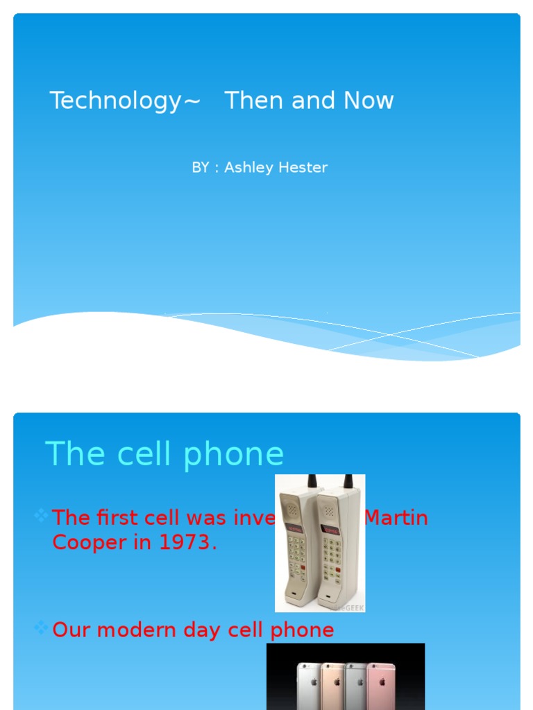 Technology Then and Now | PDF | Young Adult | Lifestyle